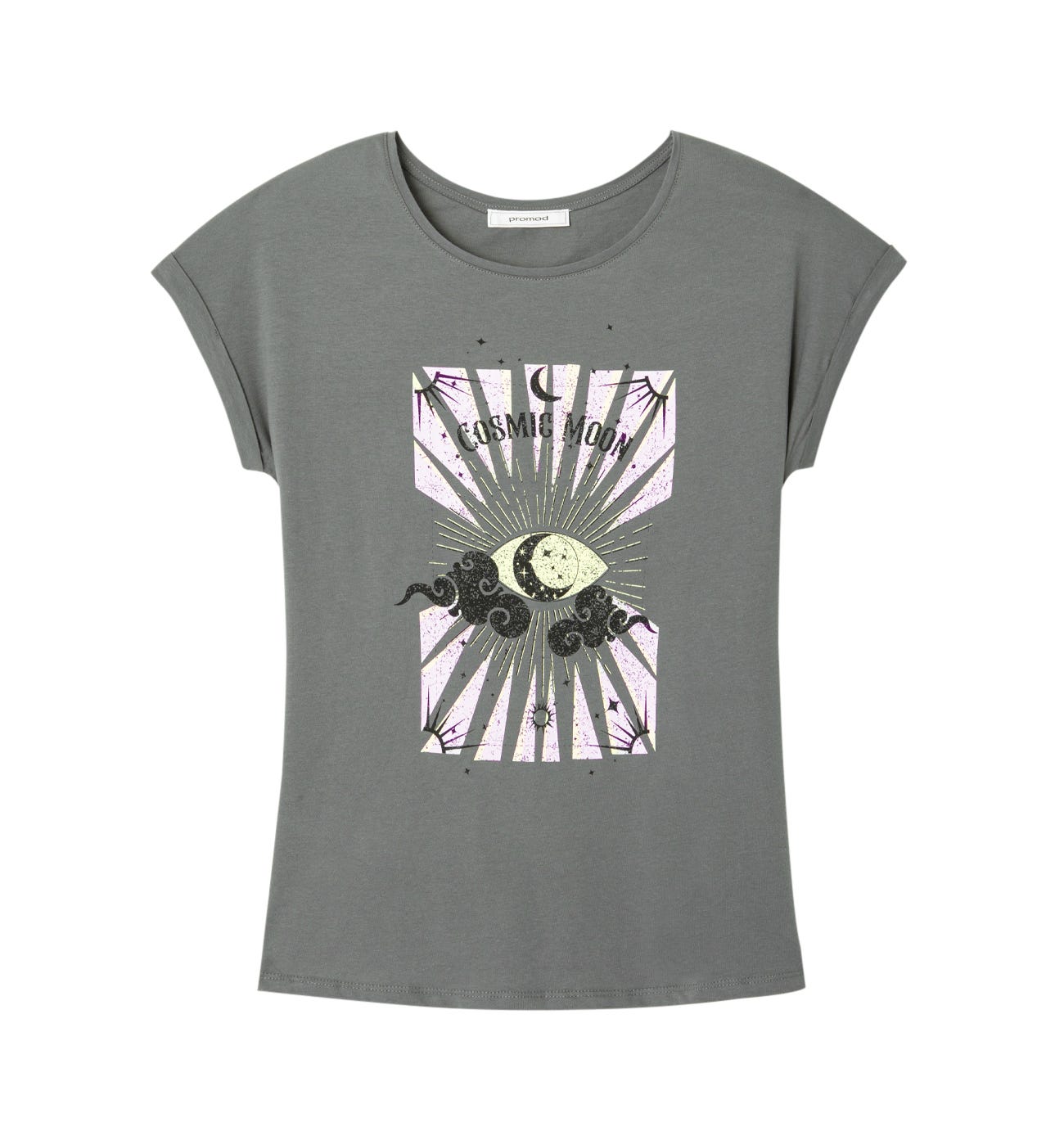 T-shirt with front motif - Grey print