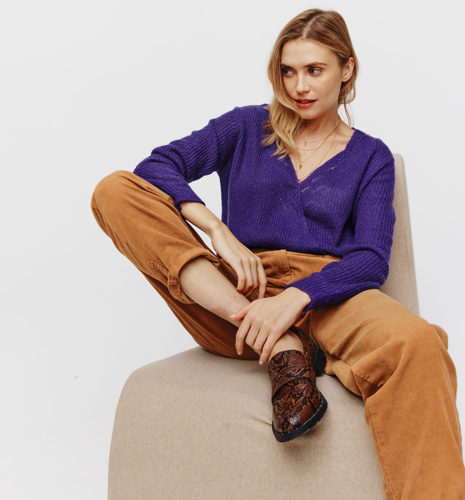 Two-way jumper - Violet