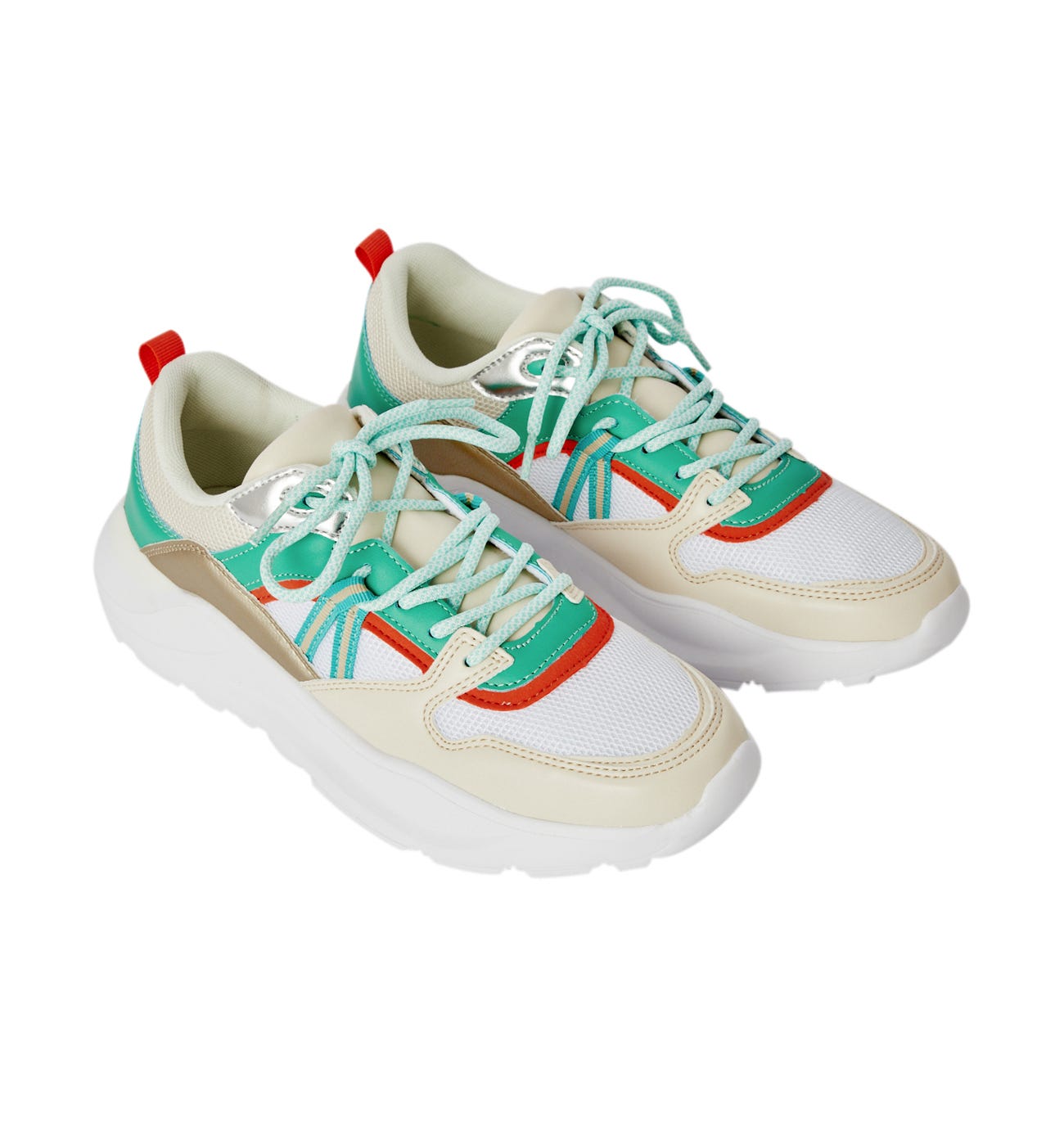 Multicoloured dad trainers - Multicolour print