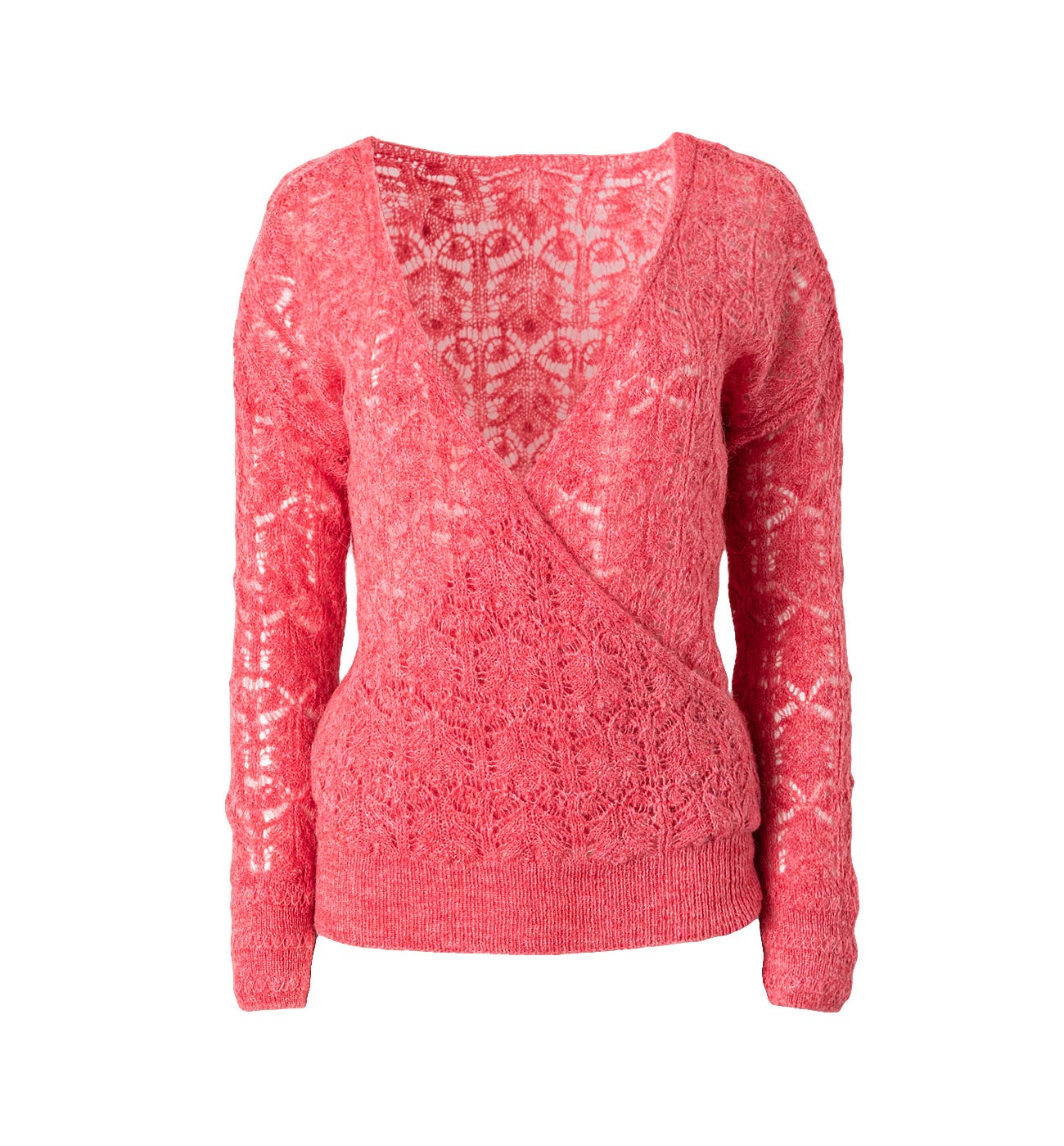 Crossover-effect 2-way jumper - Pink