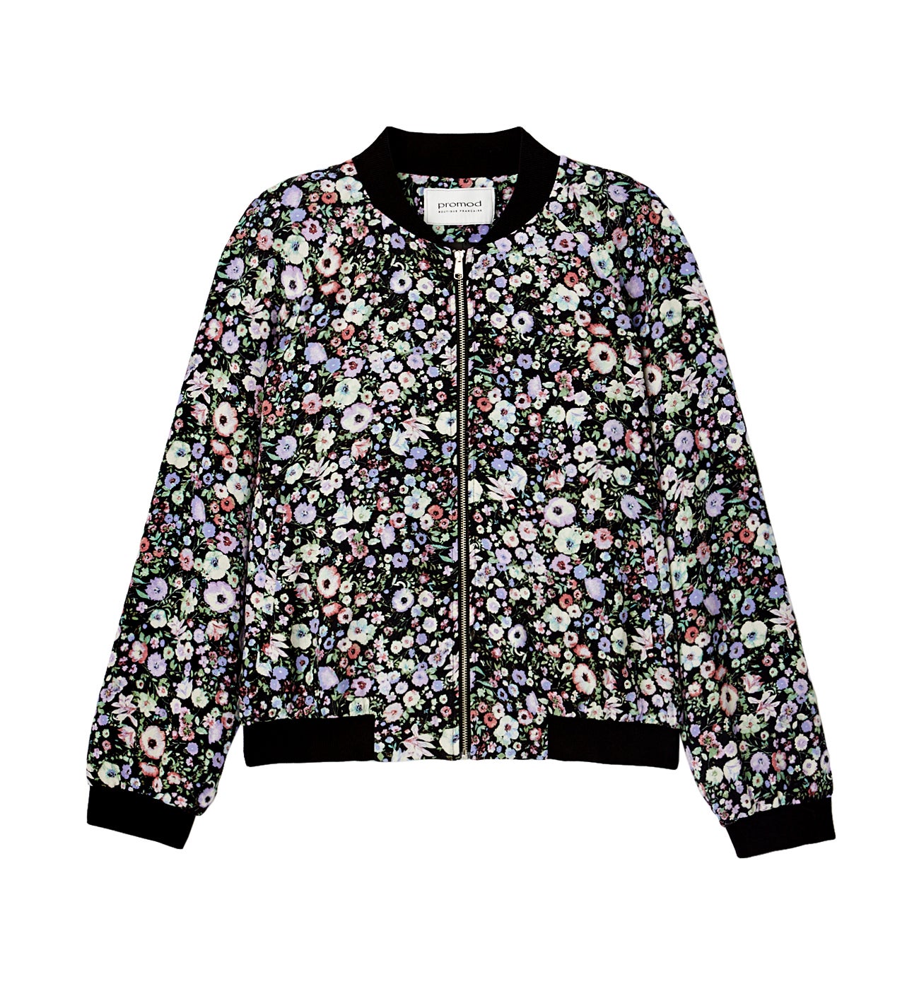 Patterned bomber jacket - Black print
