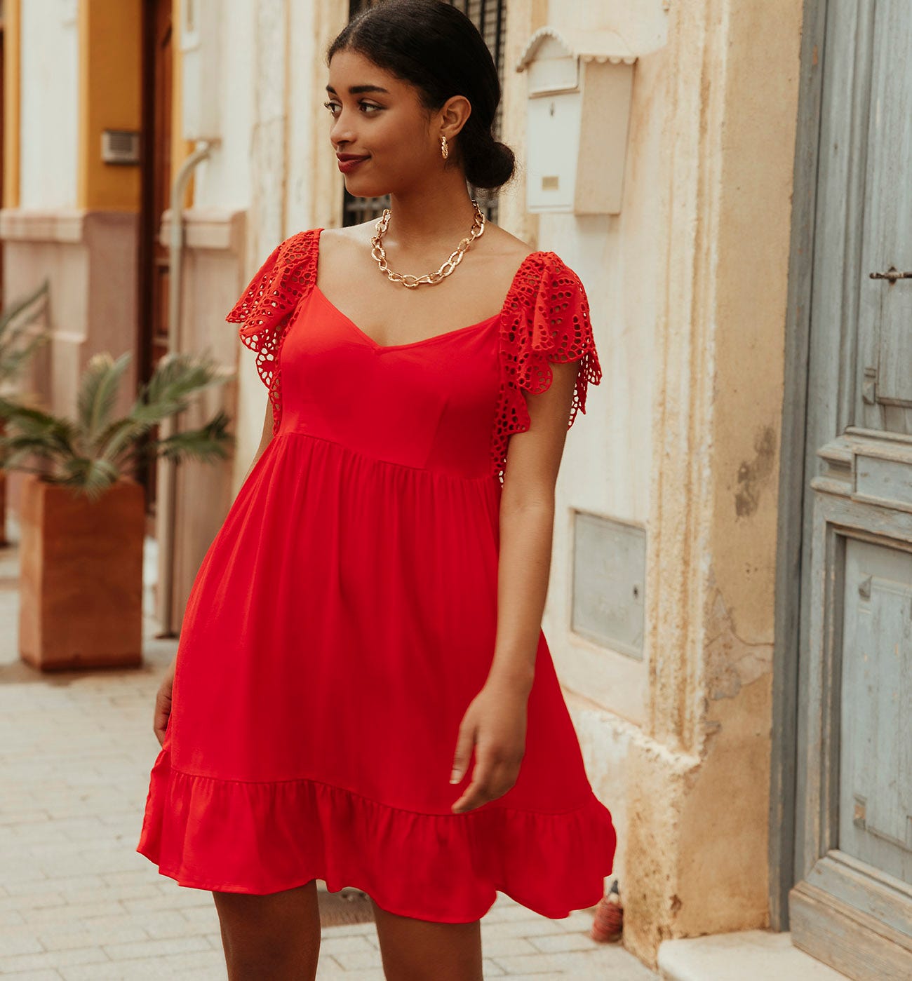 Babydoll dress - Red