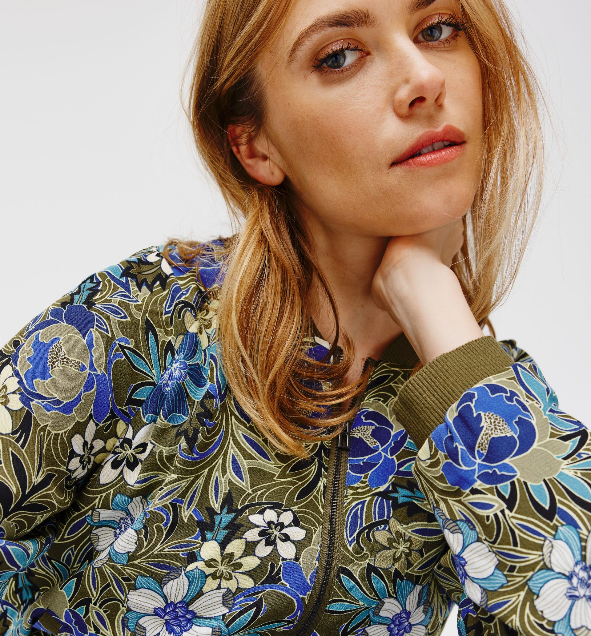 Patterned bomber jacket - Multicolour print