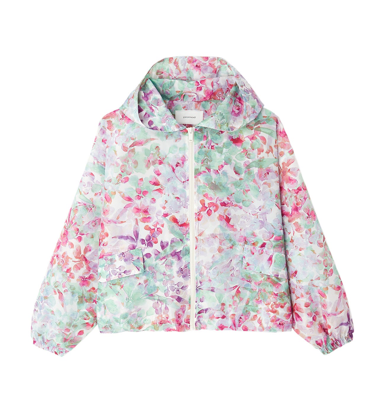 Shower-resistant jacket - Ecru print