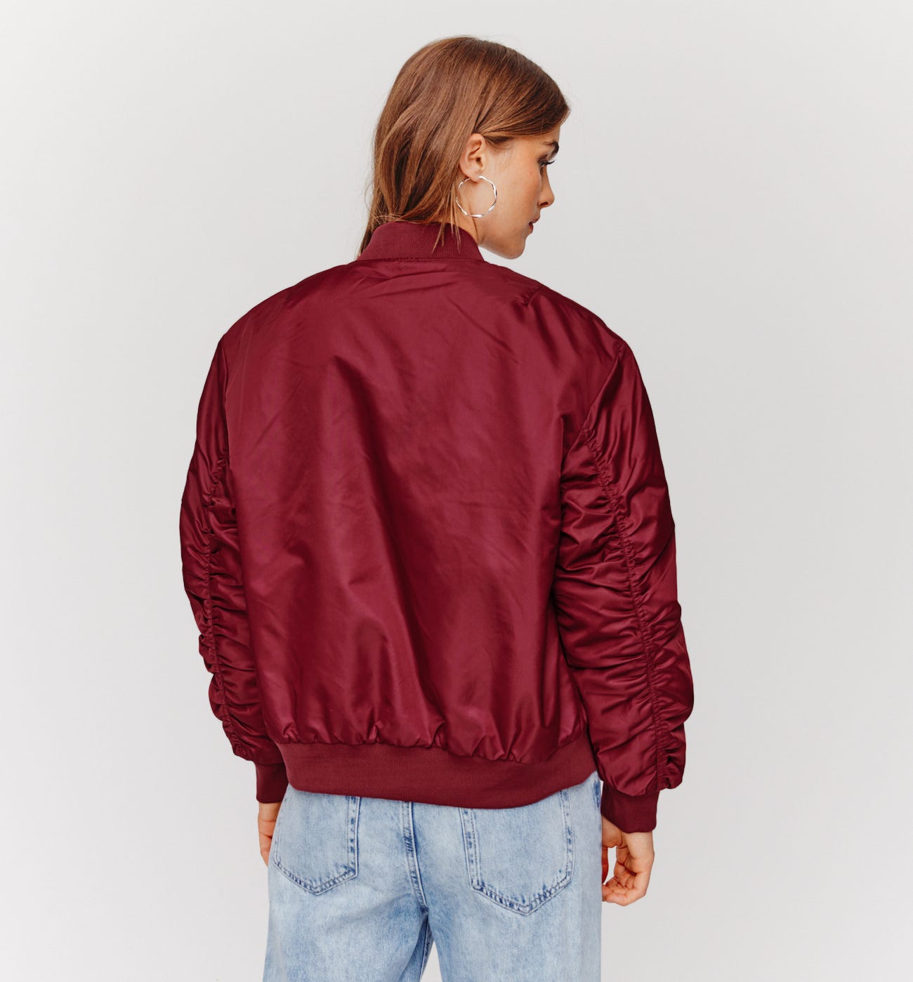 Bomber jacket - Bordeaux red