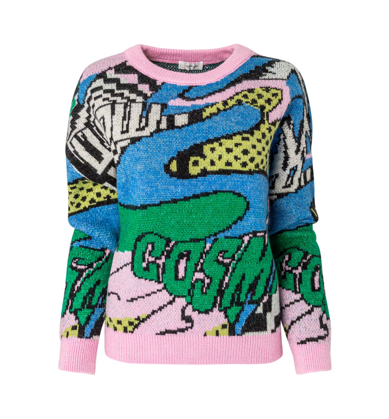 Patterned jacquard jumper - Multicolour print