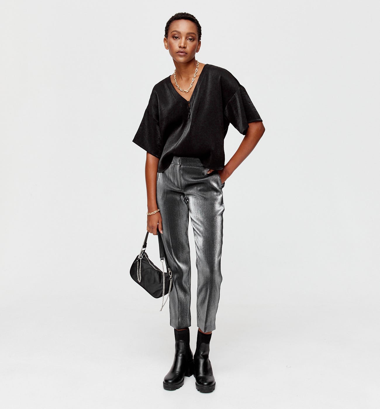 Metallic blouse - Black