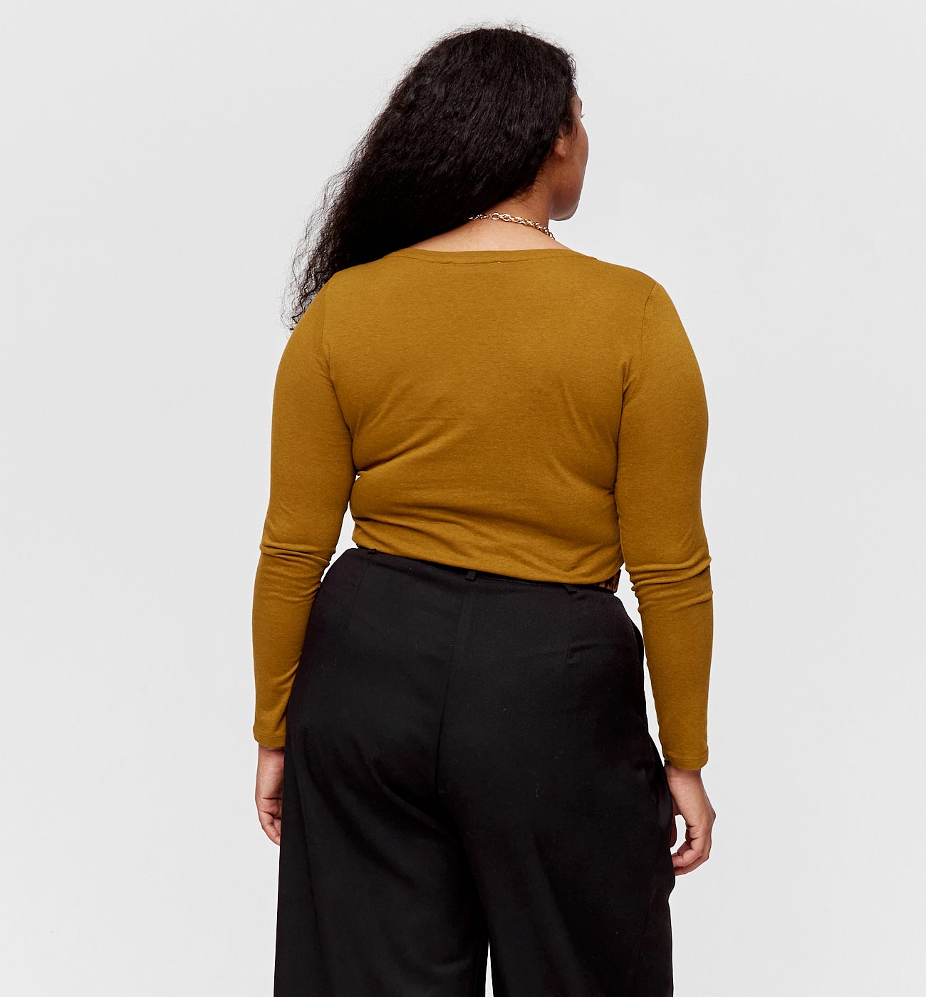 Round-neck top - Bronze