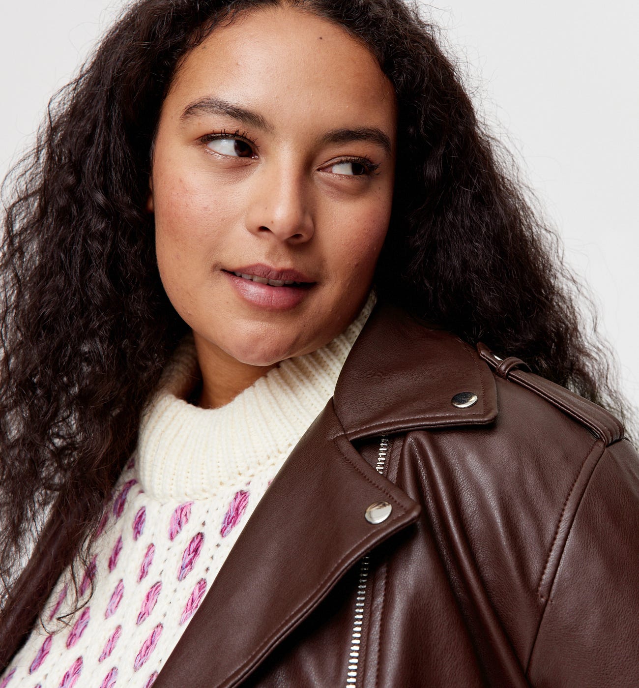 Faux Leather Jacket Bordeaux Red Faux Leather Jacket Bordeaux Red