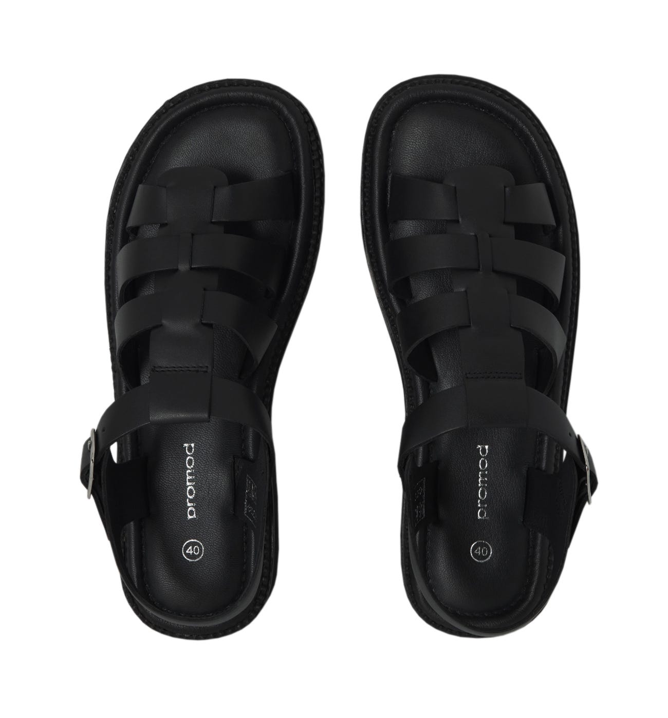 Leather sandals - Black