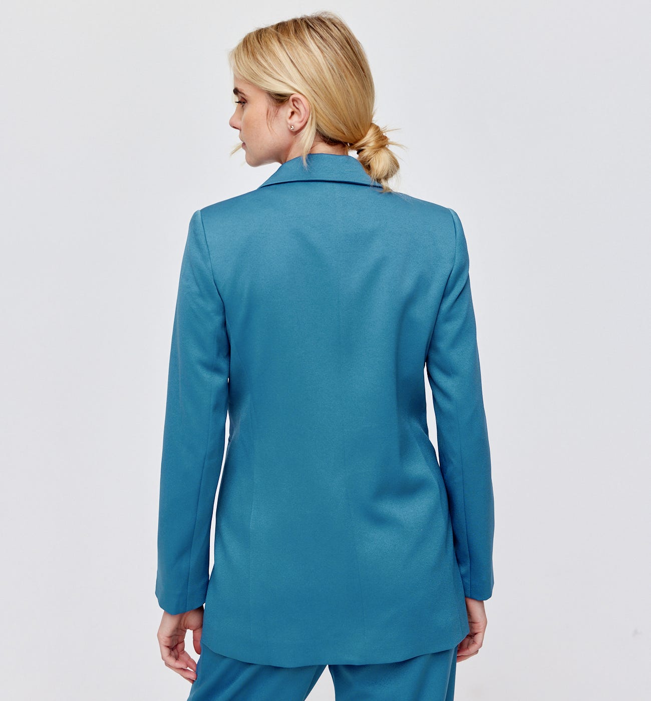 Plain blazer - Peacock blue