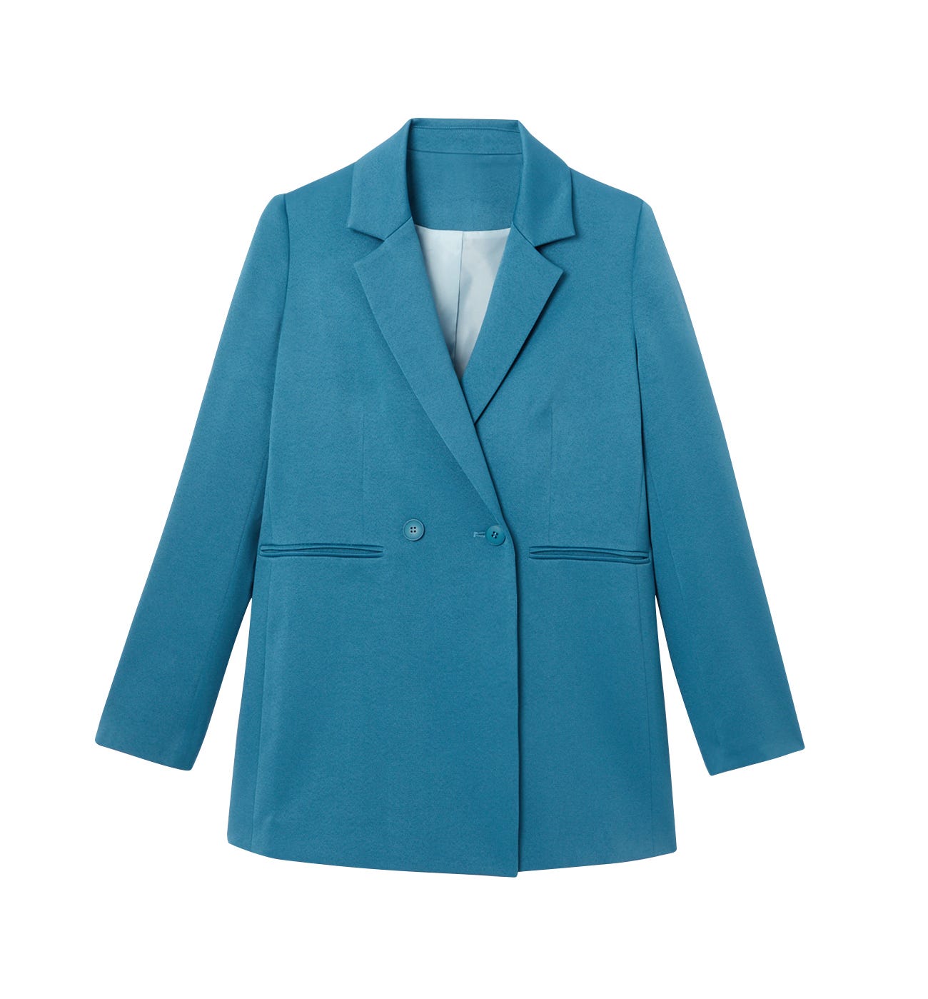 Plain blazer - Peacock blue