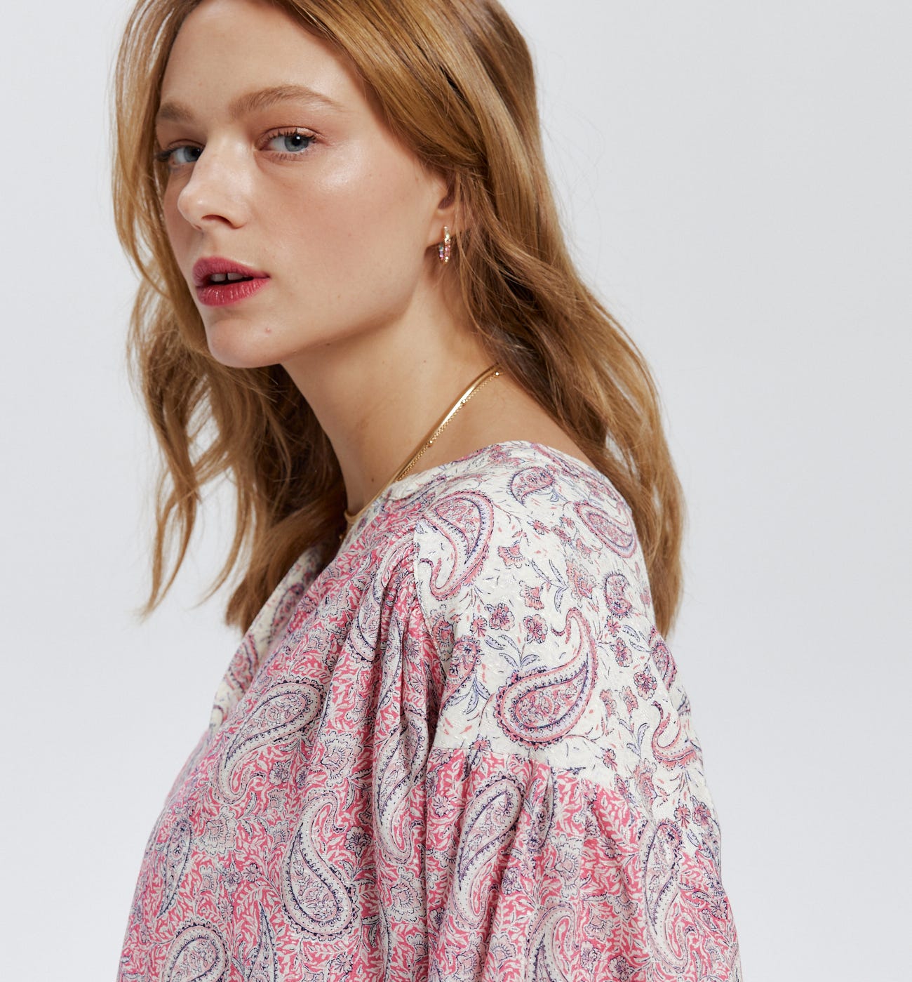 Patterned blouse - Pink print