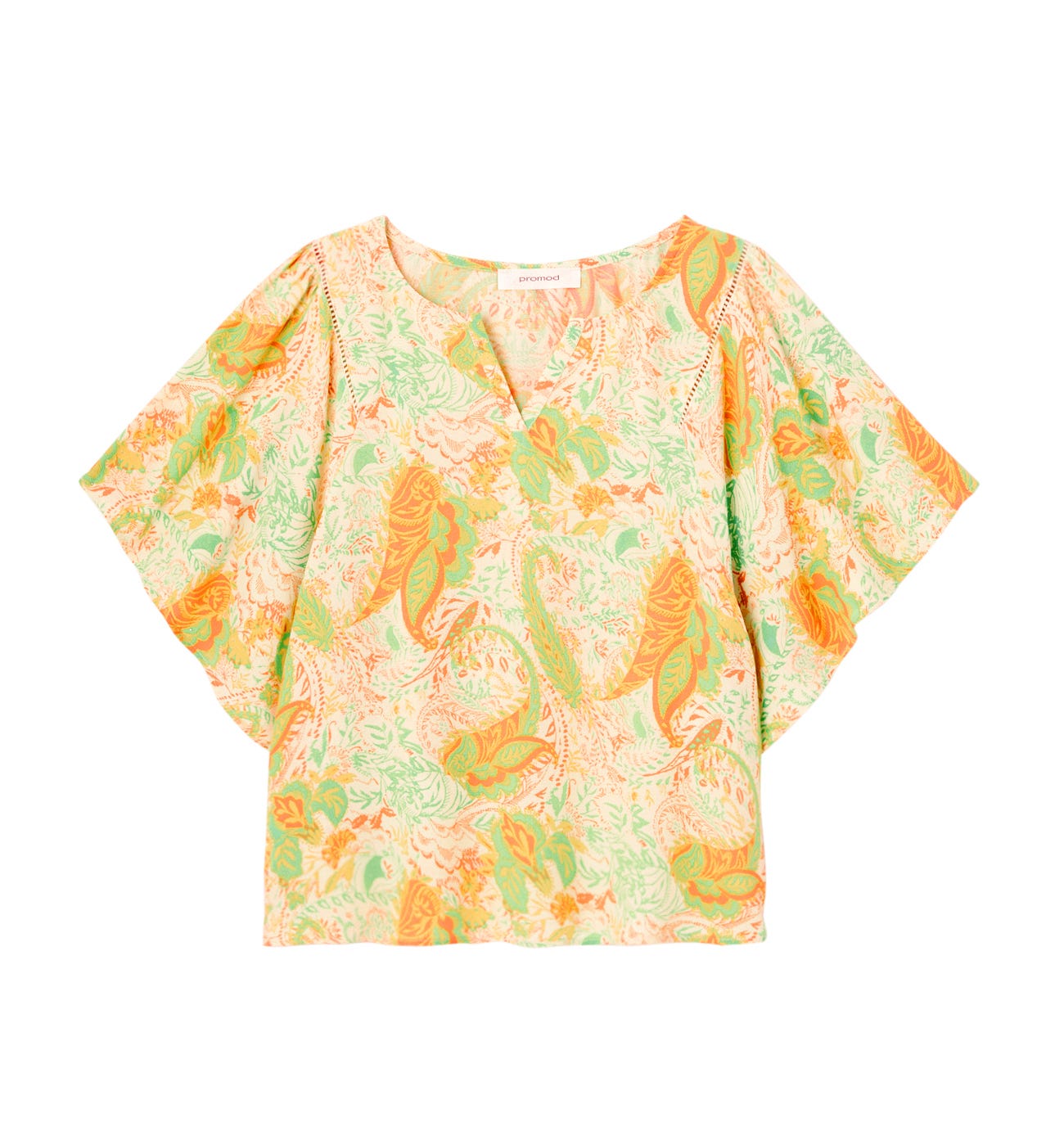Patterned blouse - Ecru print