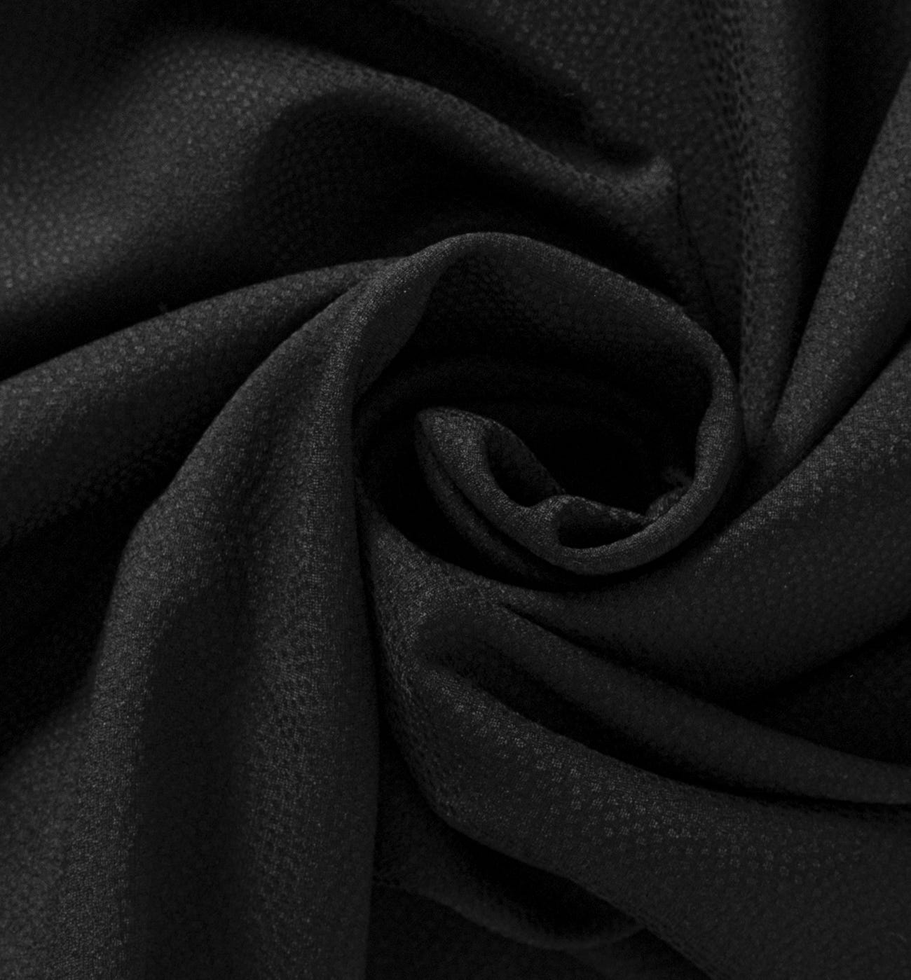 Polyester dobby fabric cut - Black