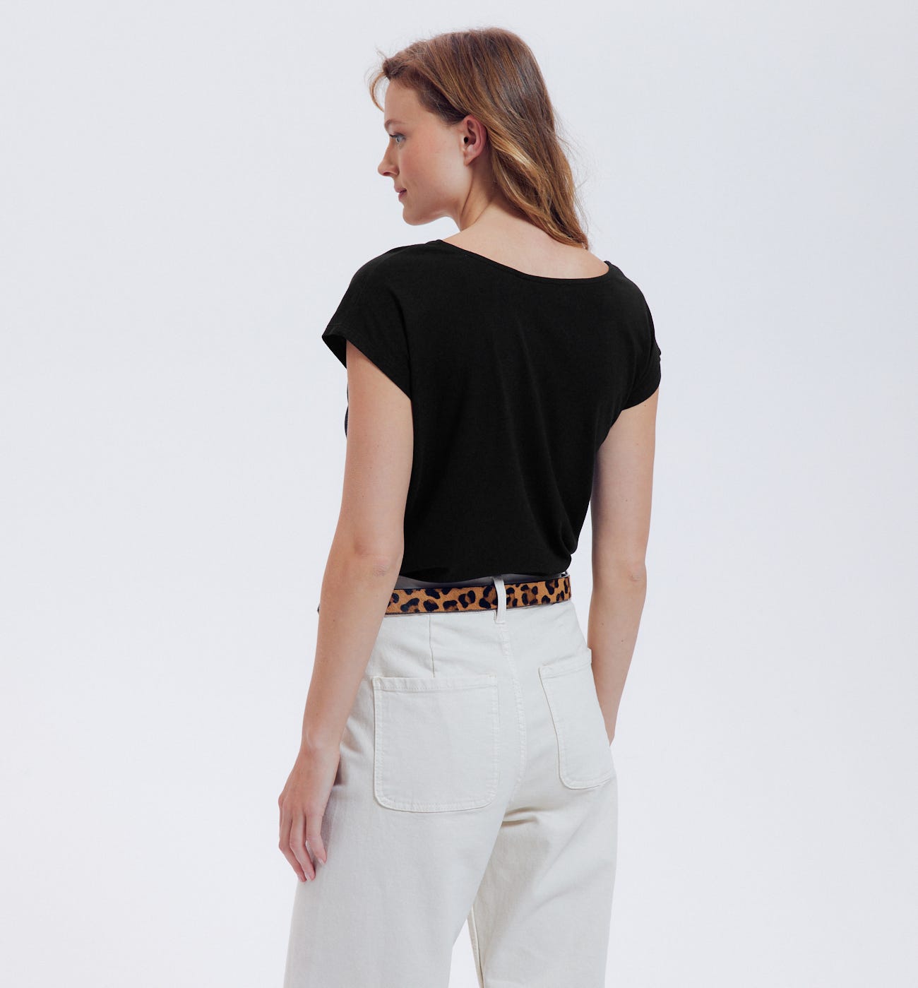Lace Detail Top Black