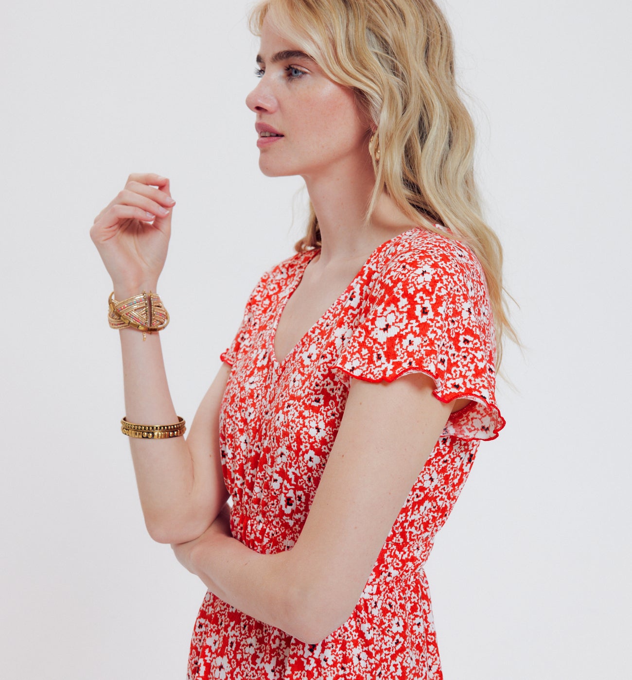Patterned dress - Red print
