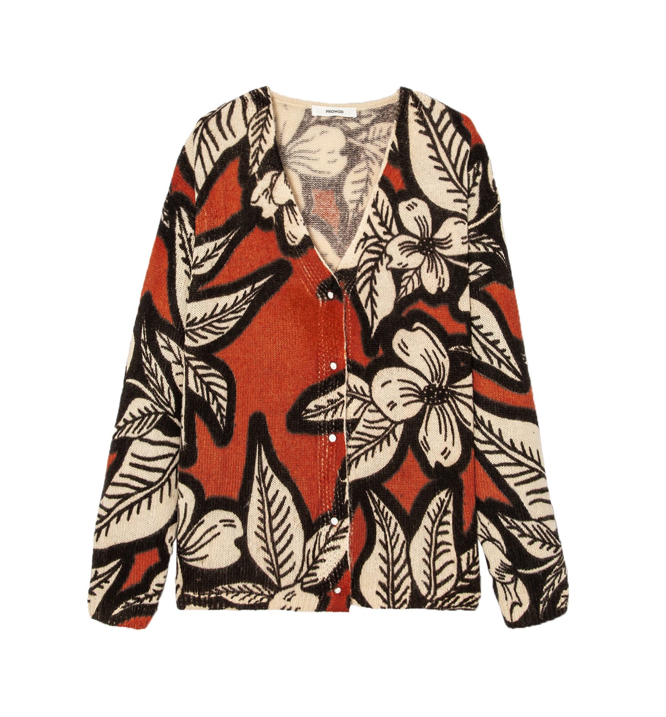 Floral cardigan - Orange