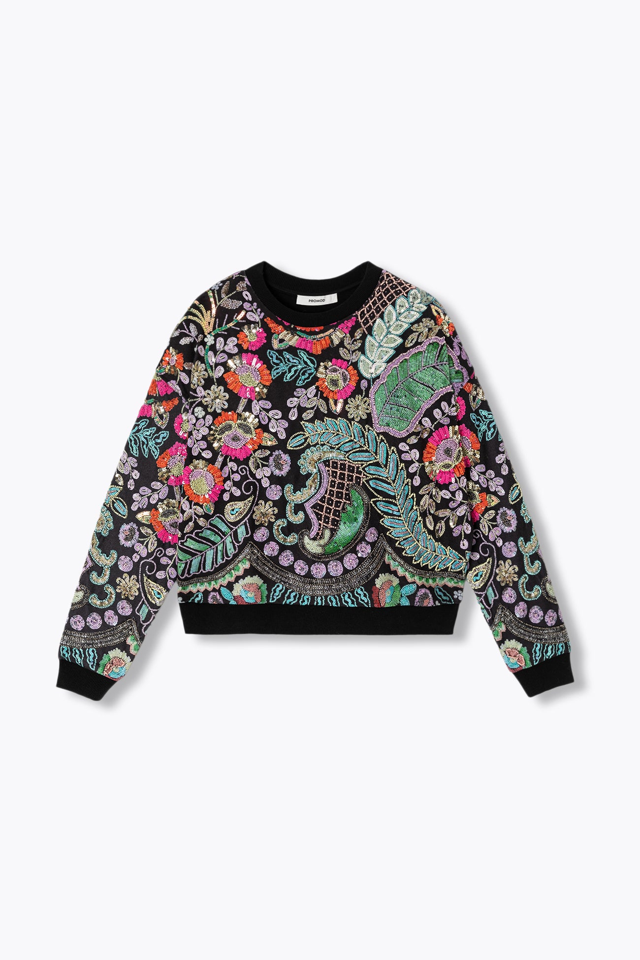 Beaded sweatshirt - Multicolour print
