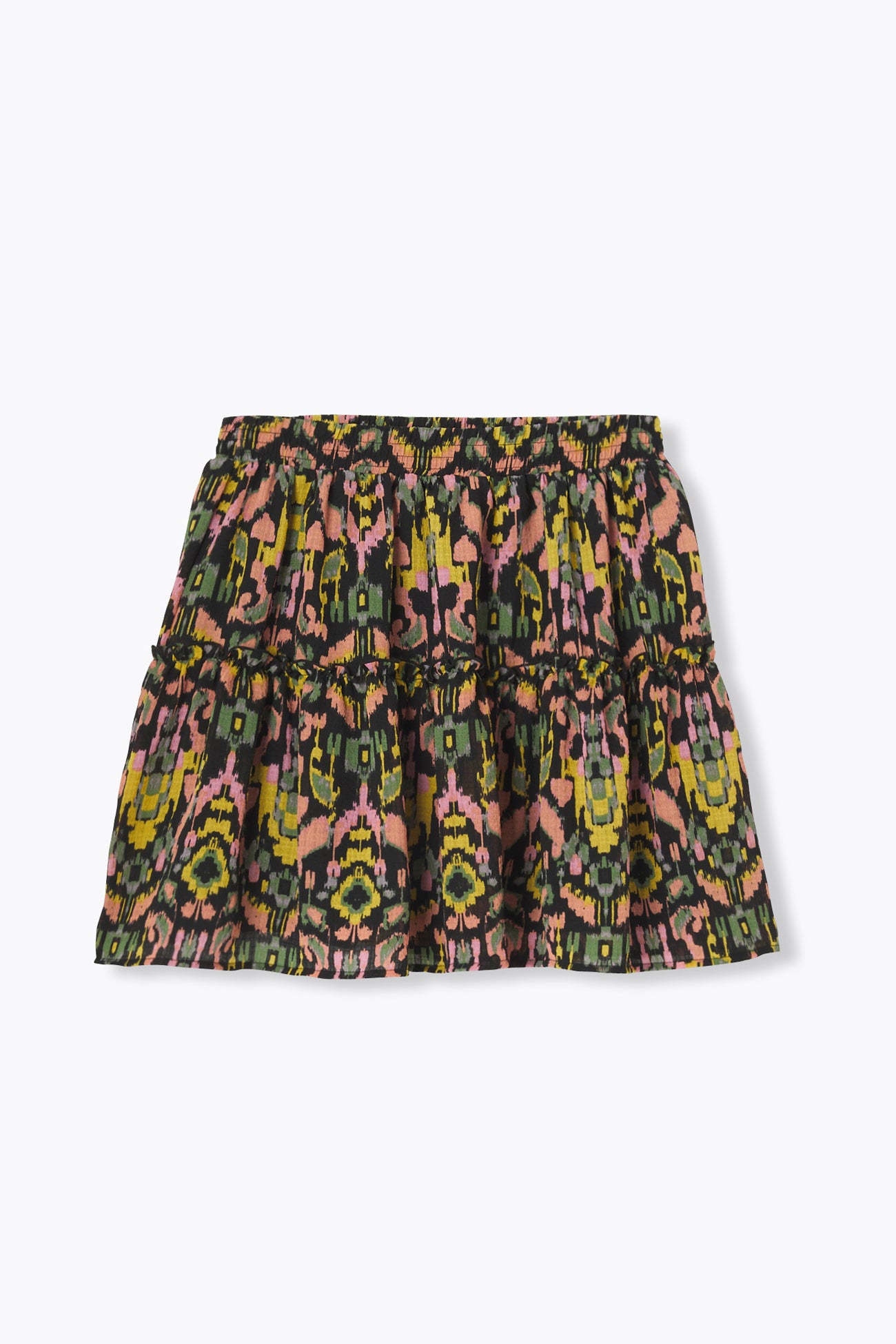 Short patterned skirt - Multicolour print