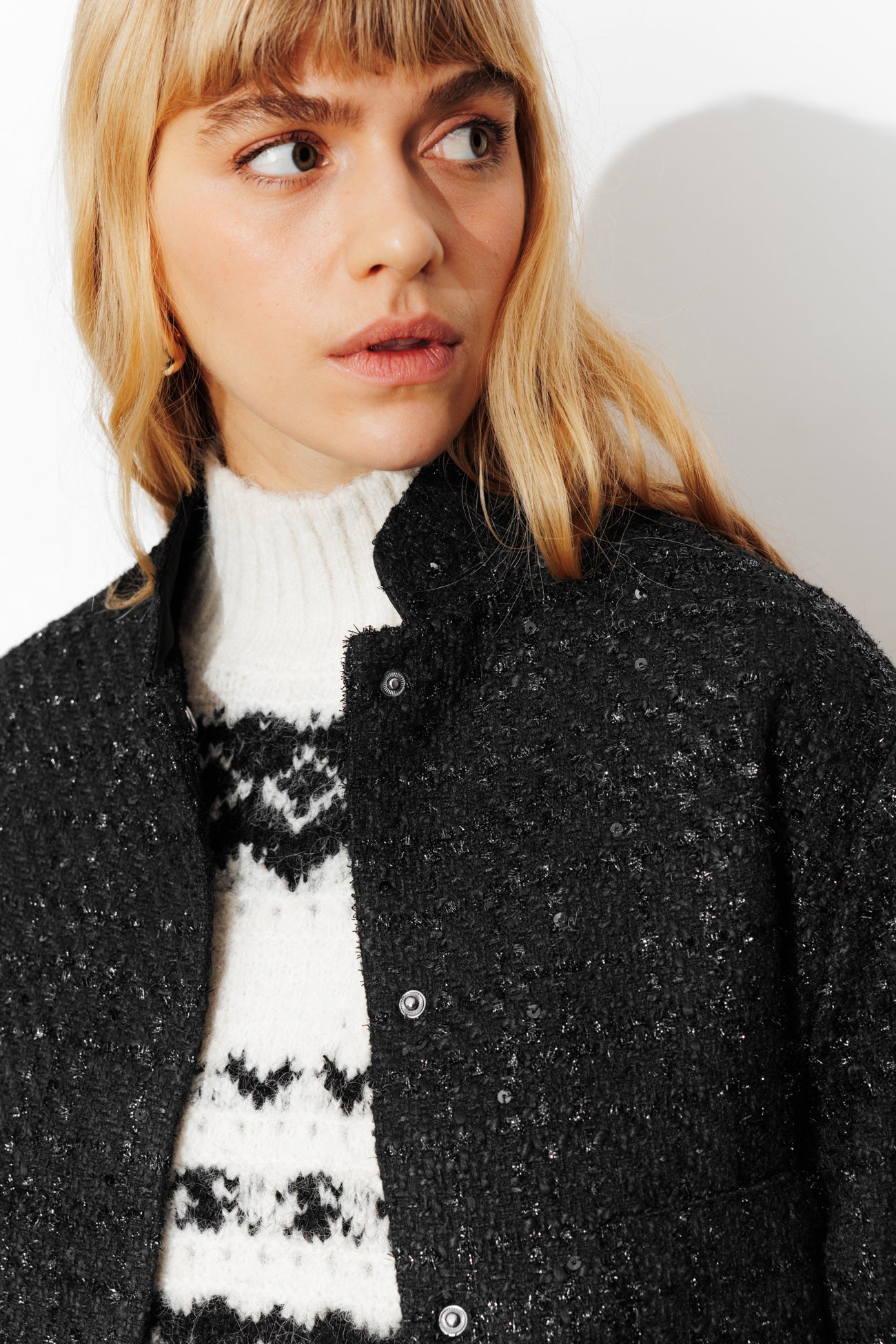 Tweed jacket - Black