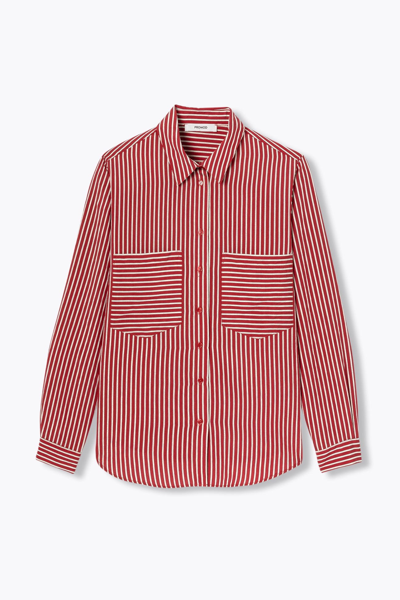 Oversized striped shirt - Red stripes