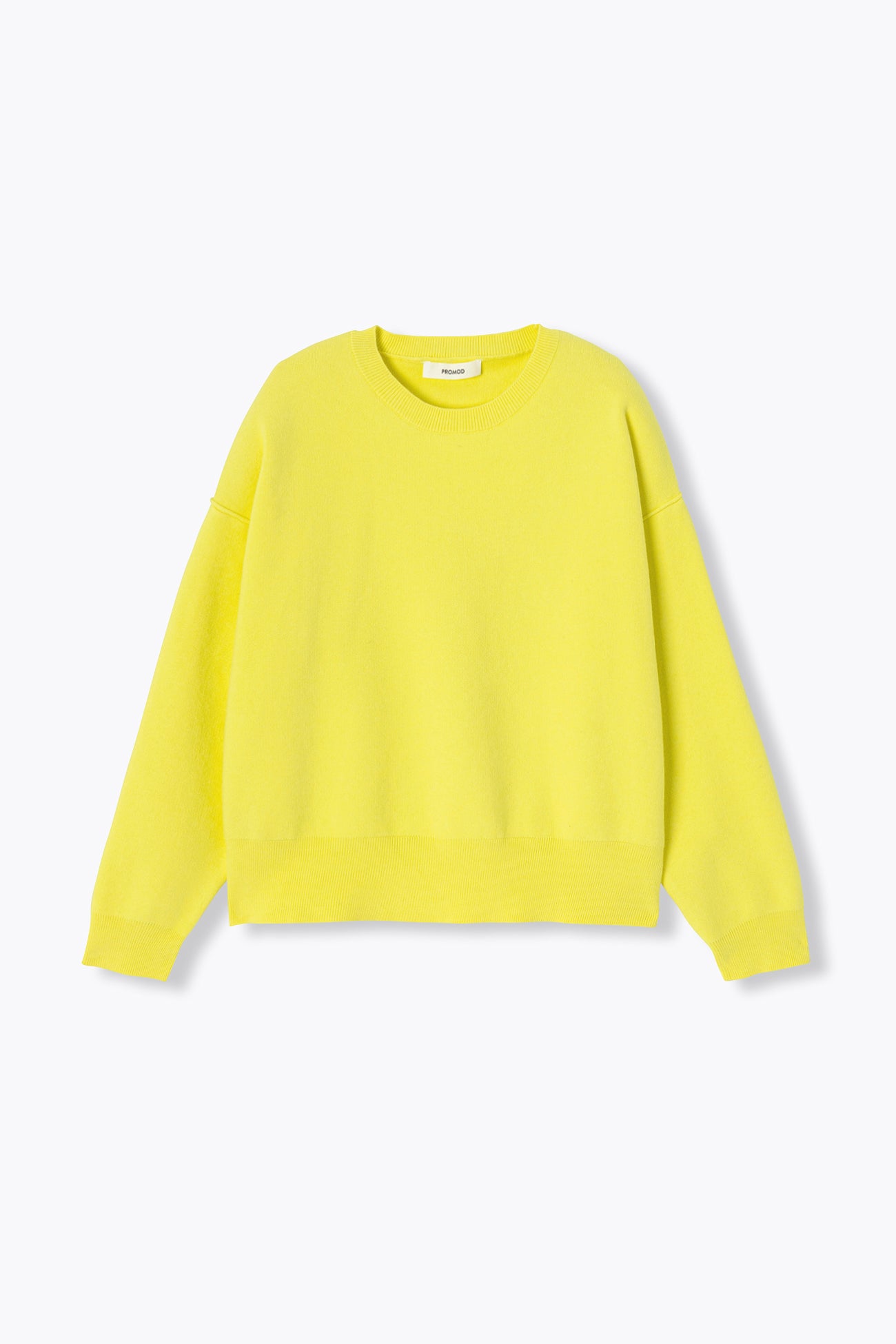 Pull oversize uni Femme - Jaune fluo