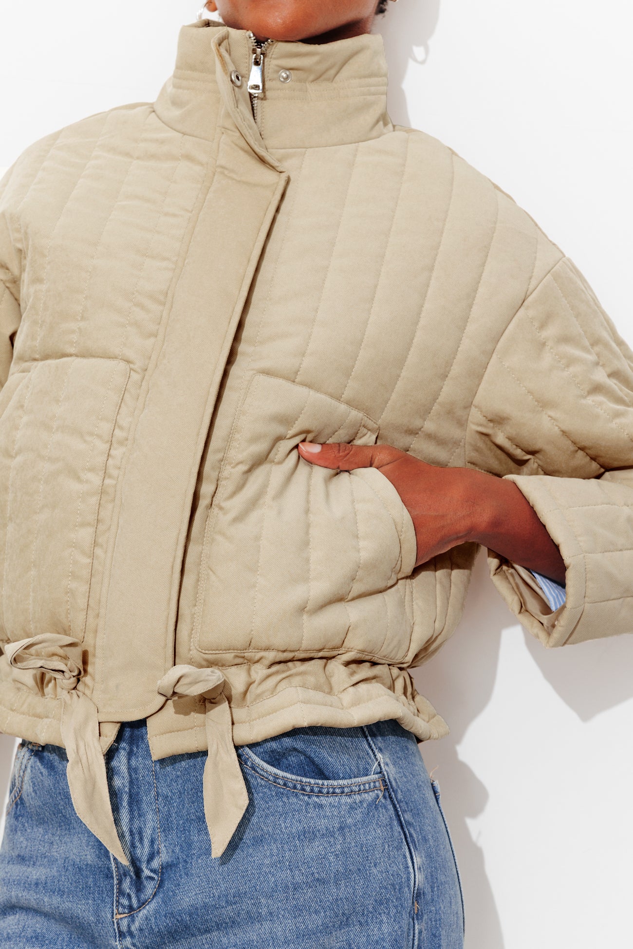 Padded jacket - Beige