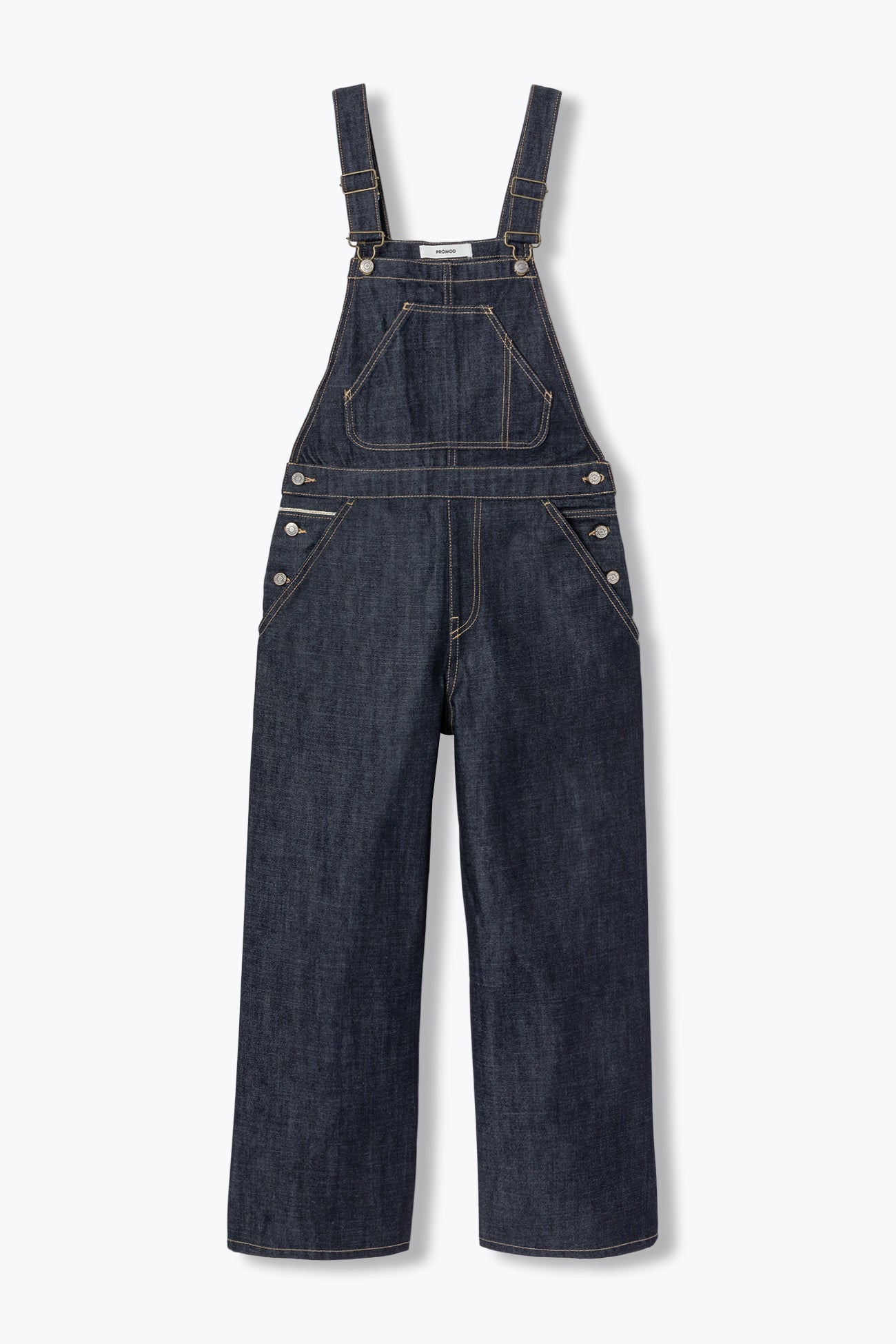 Selvedge denim dungarees - Rinse denim