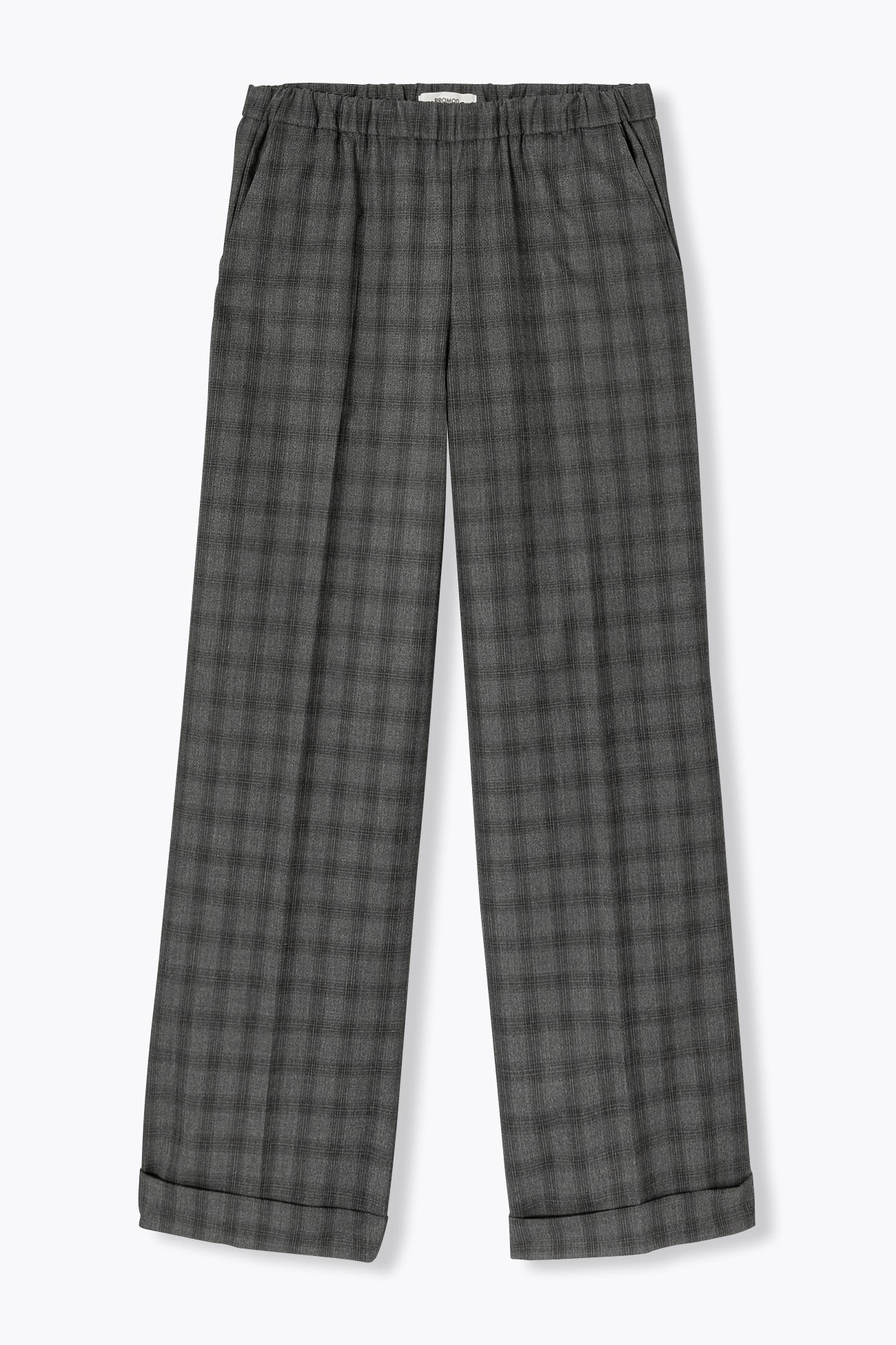 Wideleg checked trousers - Multicolour print