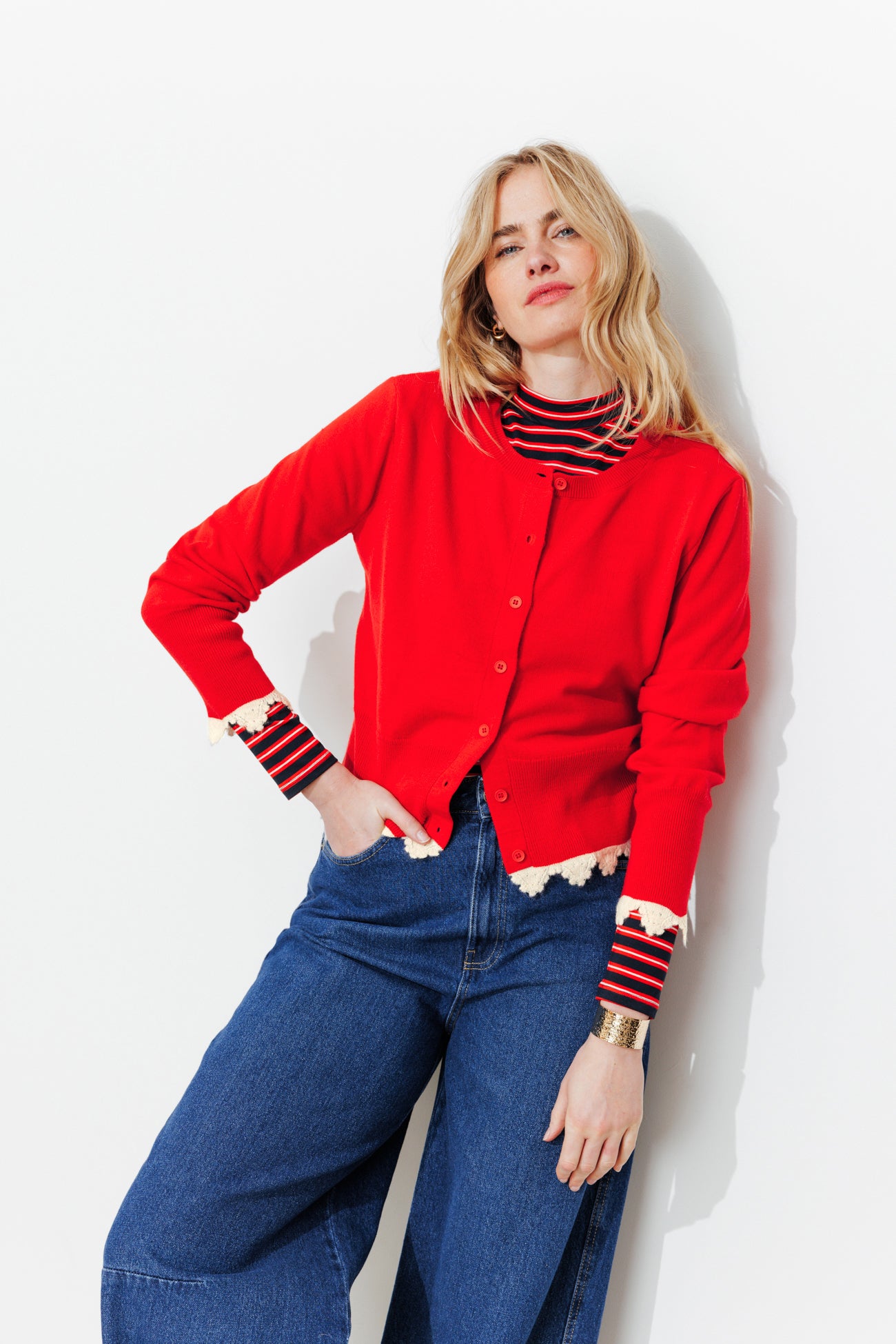 Short cardigan - Red